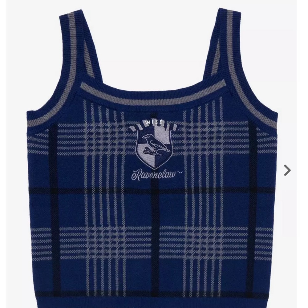 Harry Potter Ravenclaw Plaid Knit Top - Gem